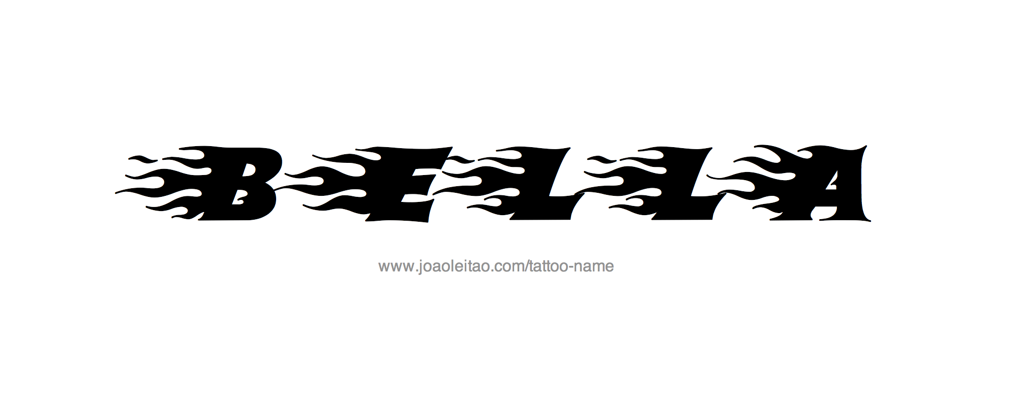 Bella Name Tattoo Designs